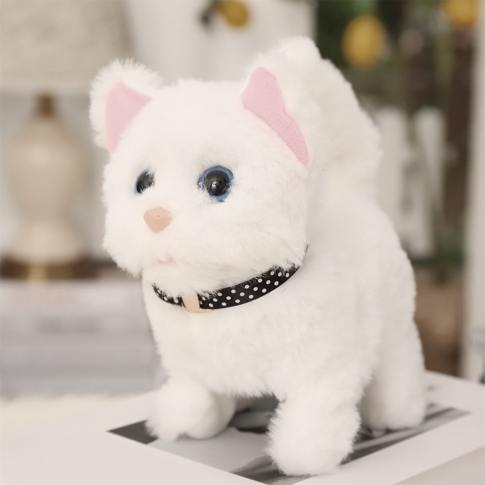 Electric Stuffed Animal Plush Toys Cat Plushies,Interactive Walking ...