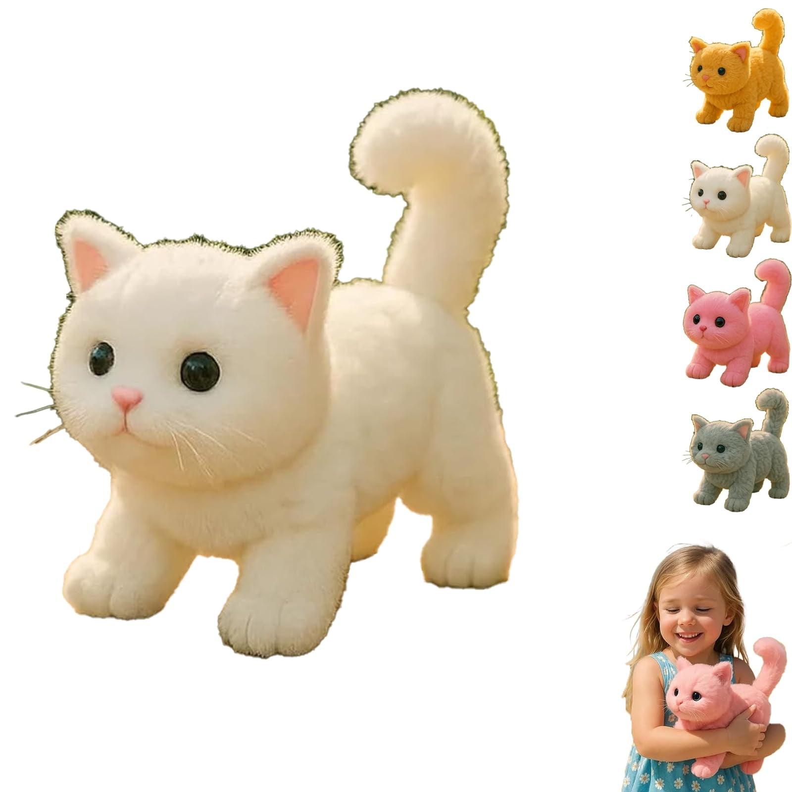 Electric Stuffed Animal with Sound Effects for Kids and Pet Lovers ...