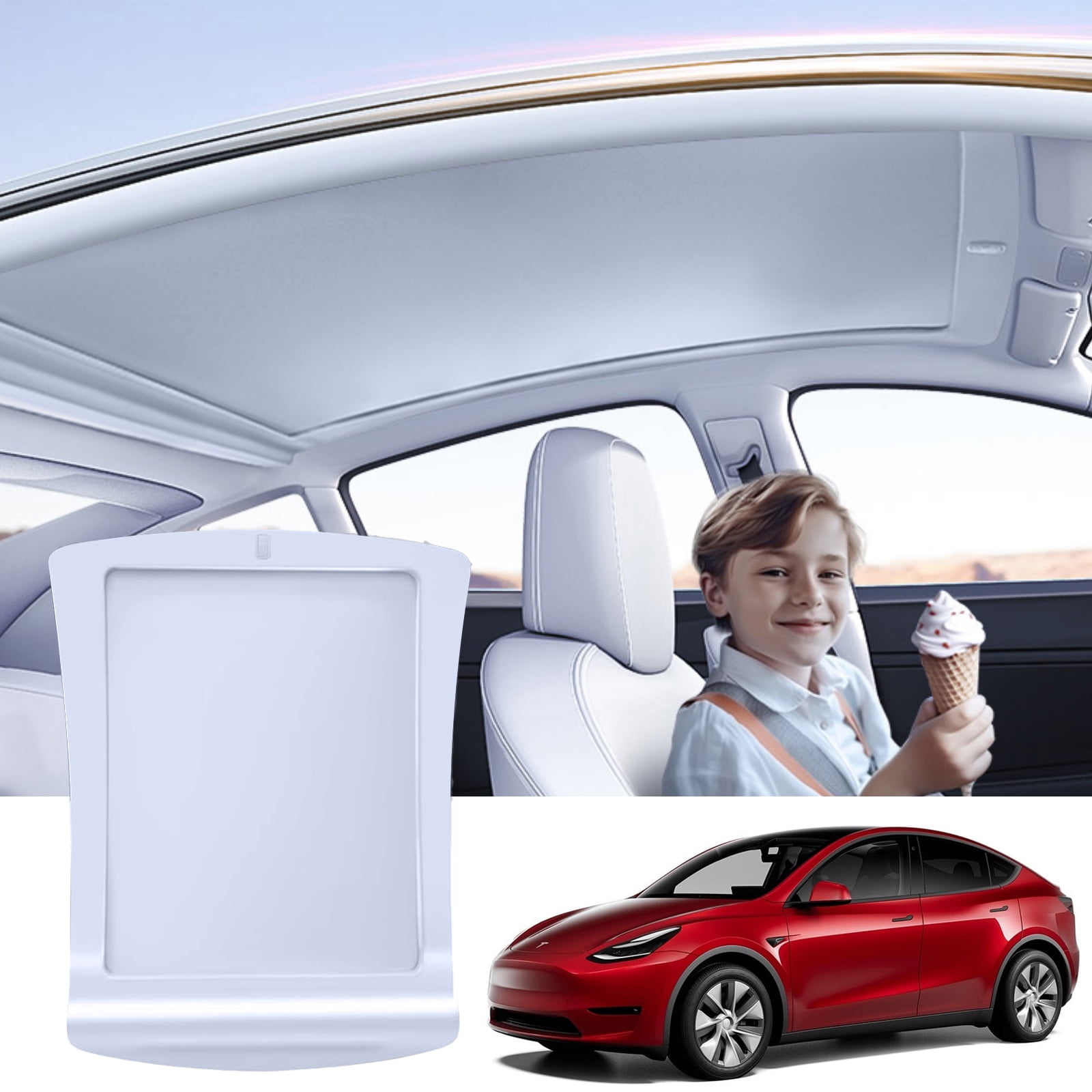 Electric Sunshade Roof for Tesla Model Y, Retractable Sunshade Roof ...