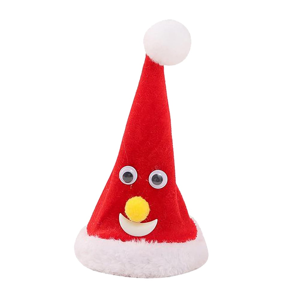 Electric Swing Dancing Christmas Tree Hat, Red Hoho Motion Decoration ...