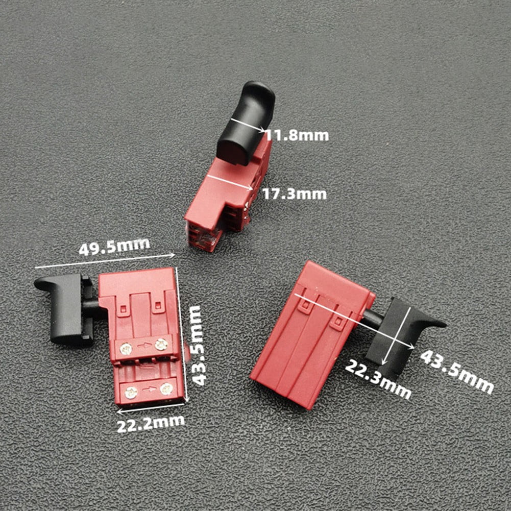 Electric Switch 4.2 X 1.7 X 5Cm Ac 250V 6A Trigger Button Dpst For Fa2 ...