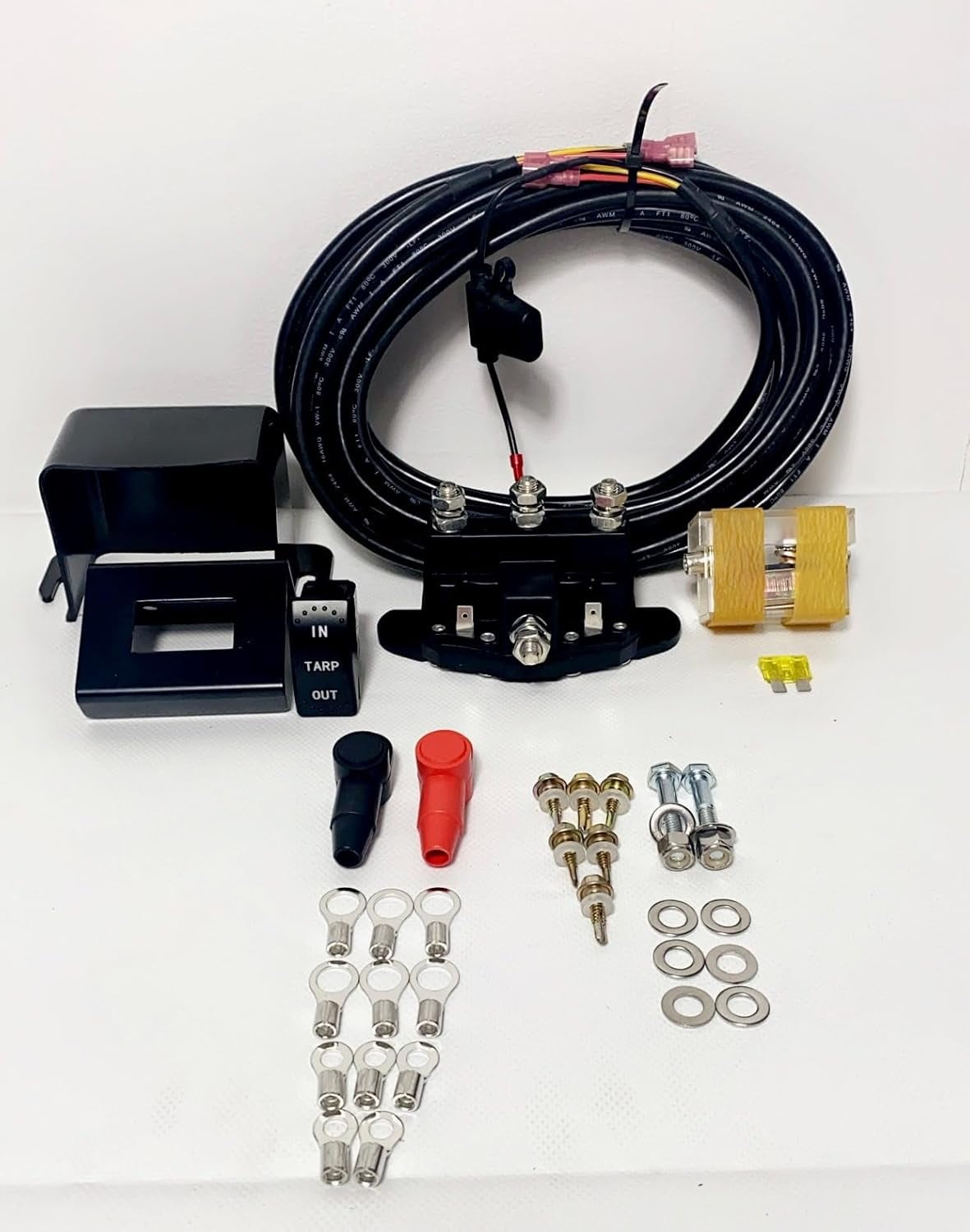 Electric Tarp Motor Switch Kit. Rocker Switch, Solenoid, 12V, Wire ...