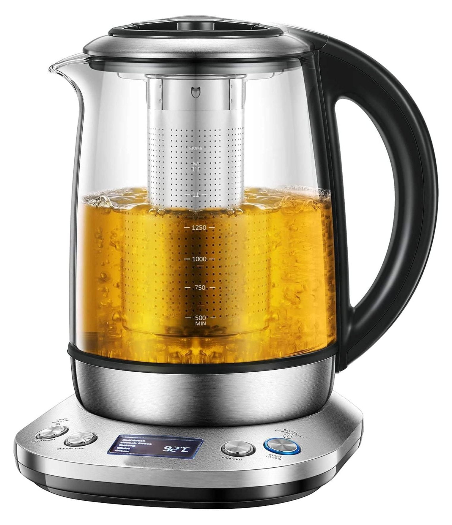 Electric Tea Kettle, 1.7L Variable Temperature Electric Kettle, Fast ...