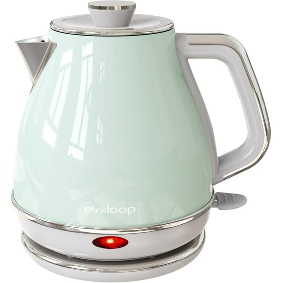 Electric Tea Kettle, 1500W /1.0L Hot Water Boiler Heater Pot, Retro ...