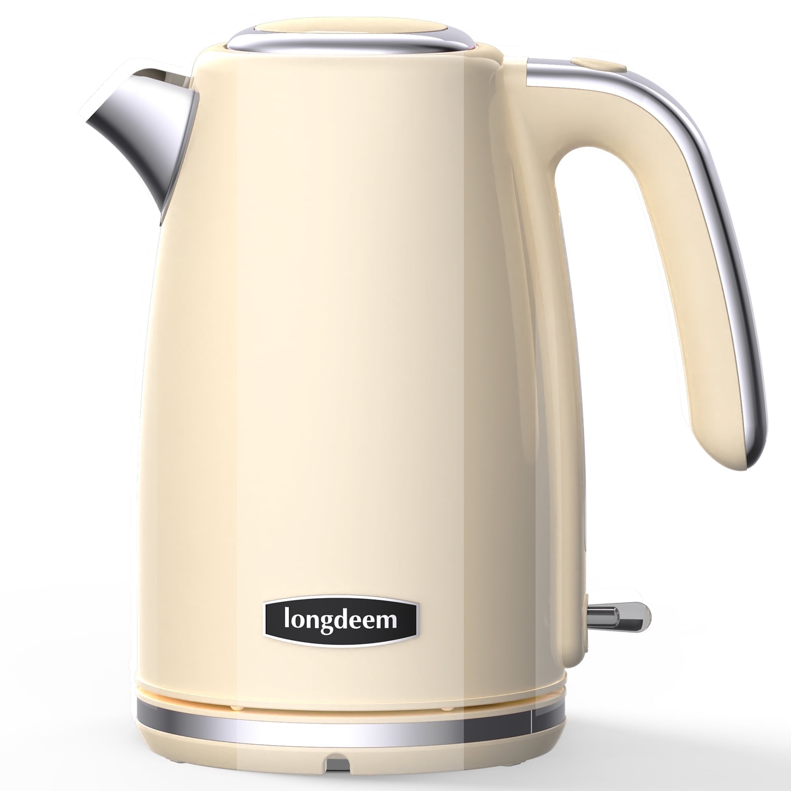 LONGDEEM Electric Kettle, 1.7L Stainless Steel, 1500W Quick Boil, Auto ...