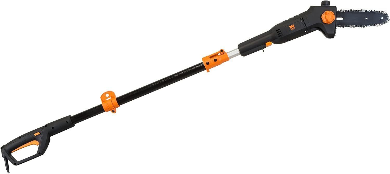 Electric Telescoping Pole Saw 12 Ft Branch Cutter 8" 6Amp Tree Trimmer ...