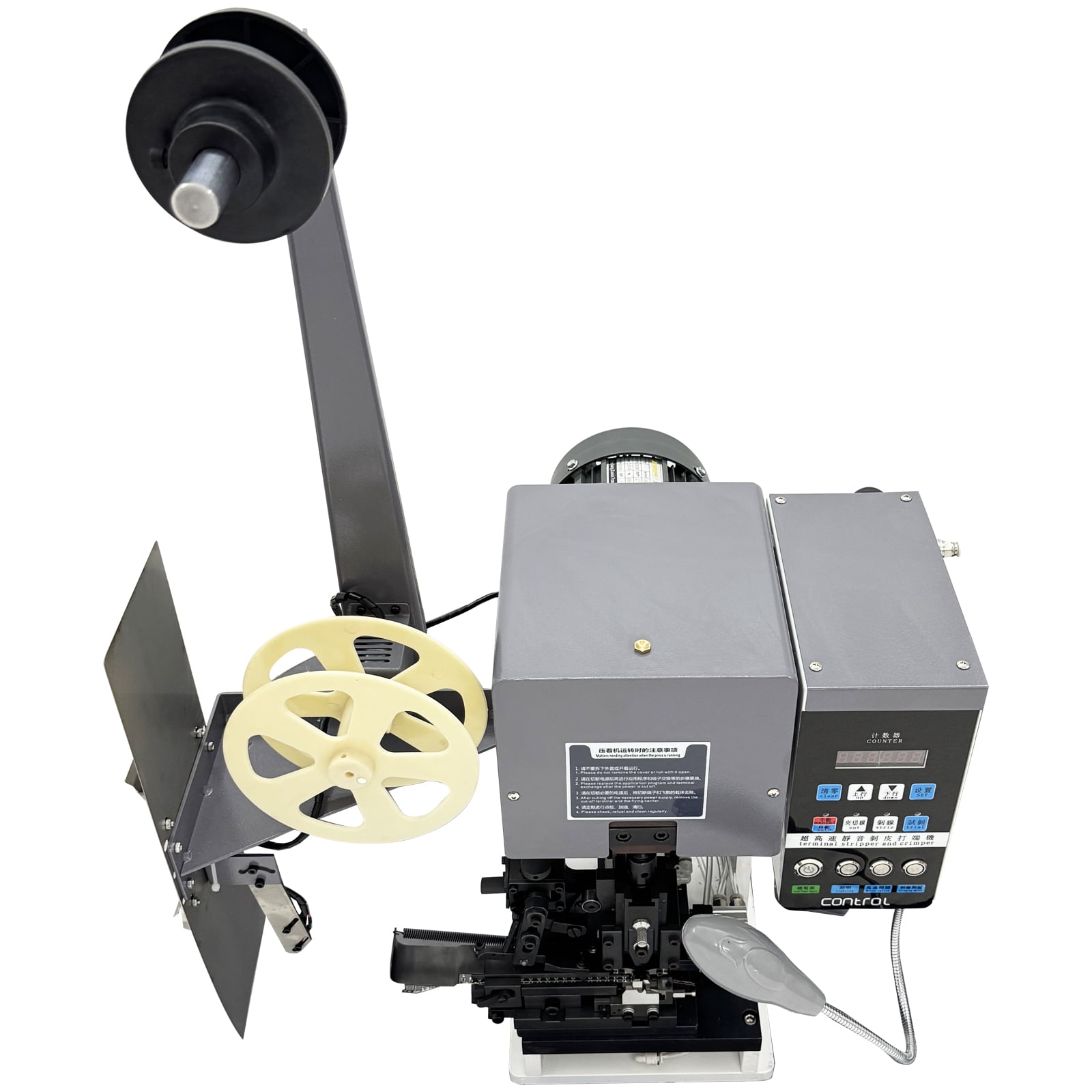 Electric Terminal Crimping Machine Cable Wire Stripping and Crimping ...