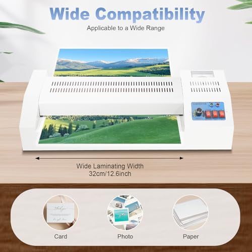 Electric Thermal Laminator Machine Large Laminator for A4/A3 Paper Hot/Cold Roll Laminating ...