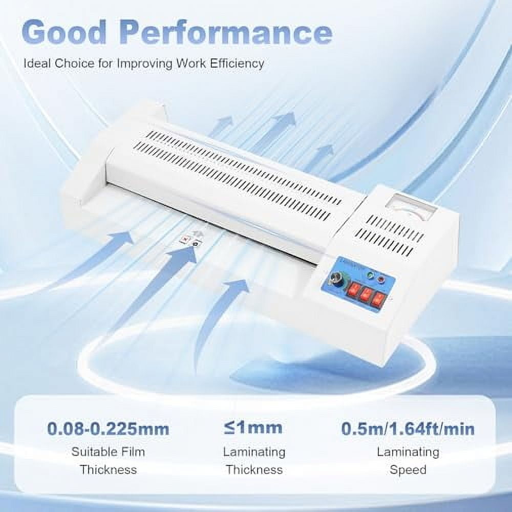 Electric Thermal Laminator Machine Large Laminator for A4/A3 Paper Hot/Cold Roll Laminating ...