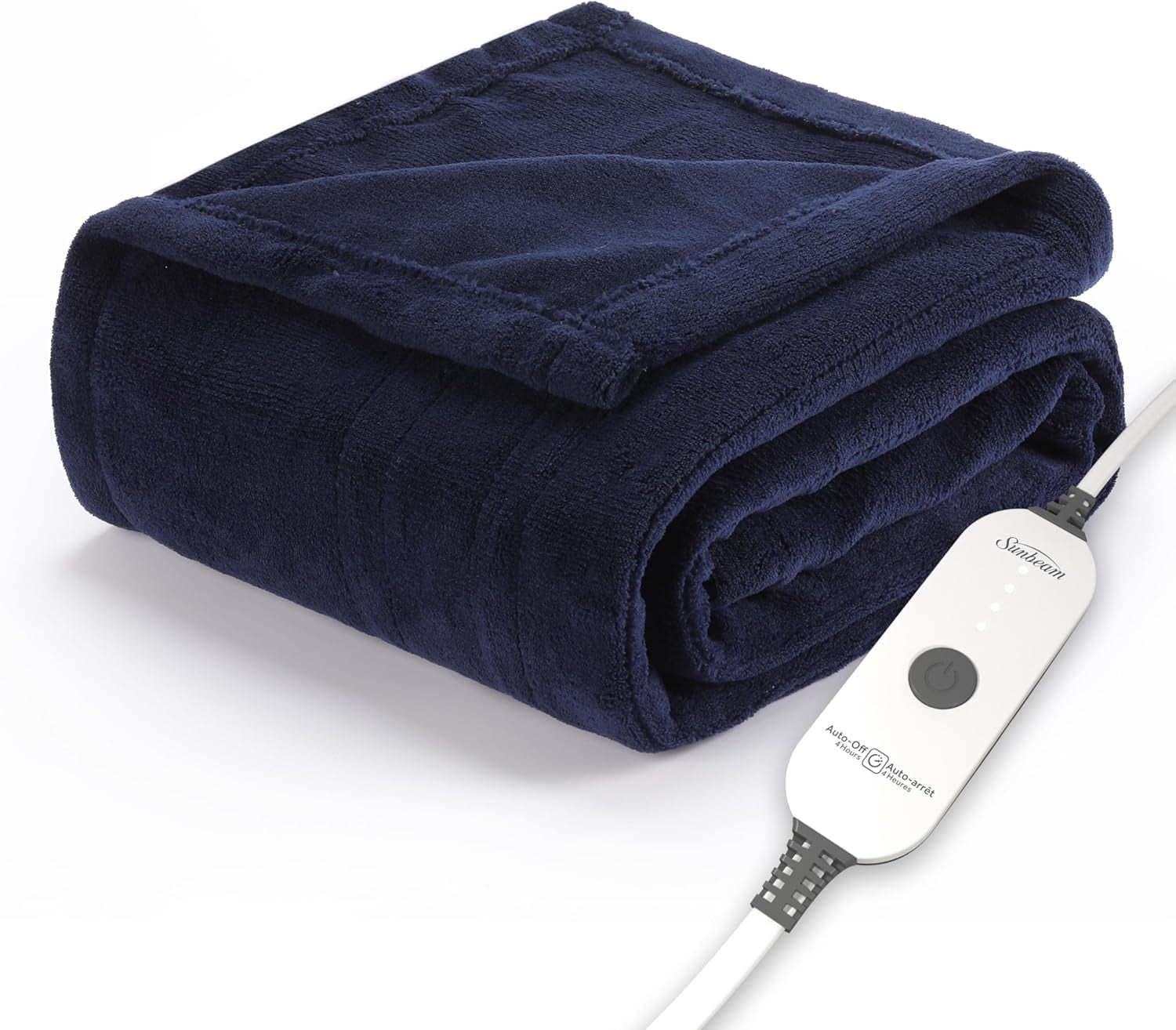 Electric Throw Royal Luxe Microplush Heated Blanket, 4 Heat Settings, 4 ...