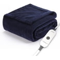 Electric Throw Royal Luxe Microplush Heated Blanket, 4 Heat Settings, 4 ...