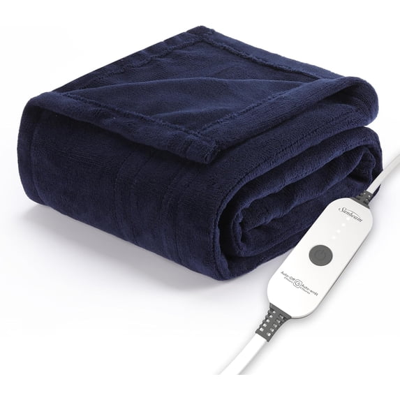 Electric Throw Royal Luxe Microplush Heated Blanket, 4 Heat Settings, 4 ...