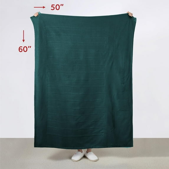 Electric Throw Royal Luxe Microplush Heated Blanket, 4 Heat Settings, 4 ...