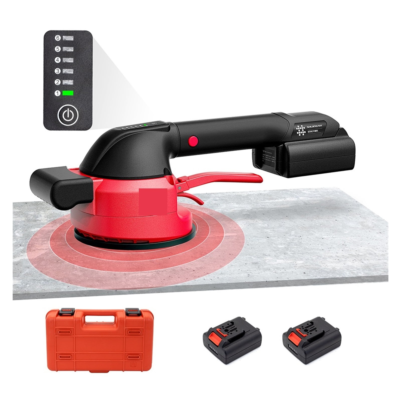 Electric Tile Vibration Tool 6 Speed Suction Cup Leveling Machine 16.8V ...