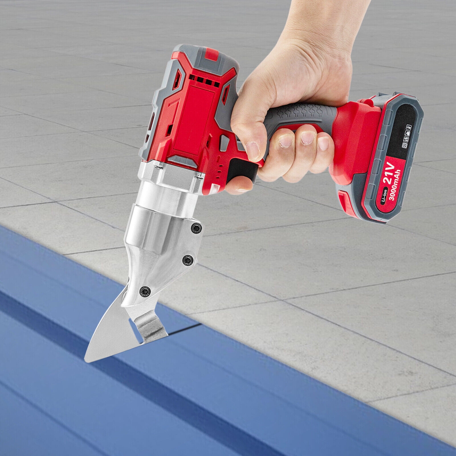 Electric Tin Snips,Sheet Metal Cutter Scissors 600W Heavy Duty Cutter ...