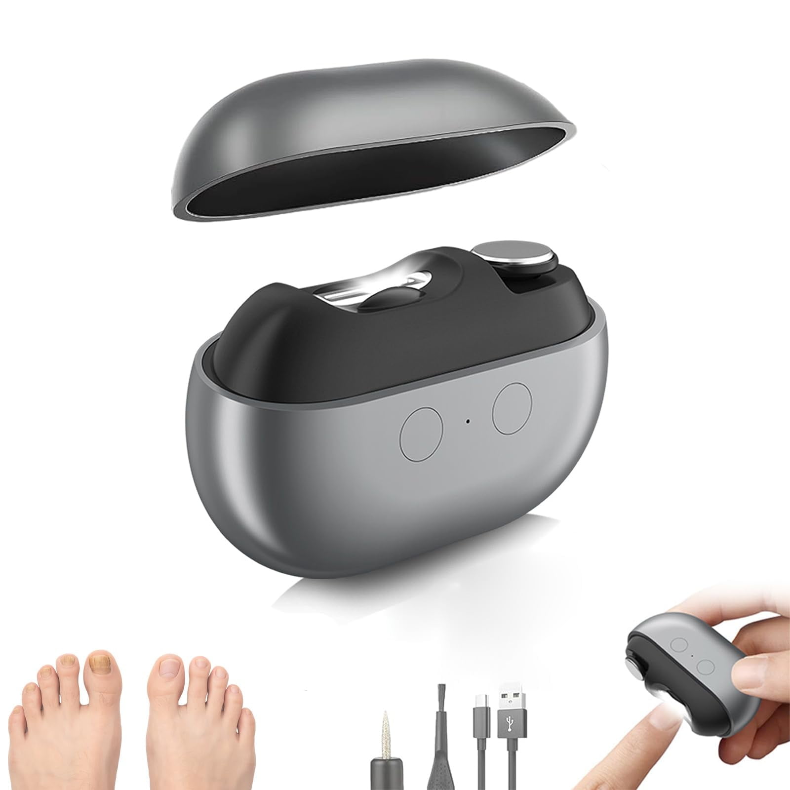 Electric Toe Nail Clipper for Seniors – 2026 New 3-in-1 Electric ...