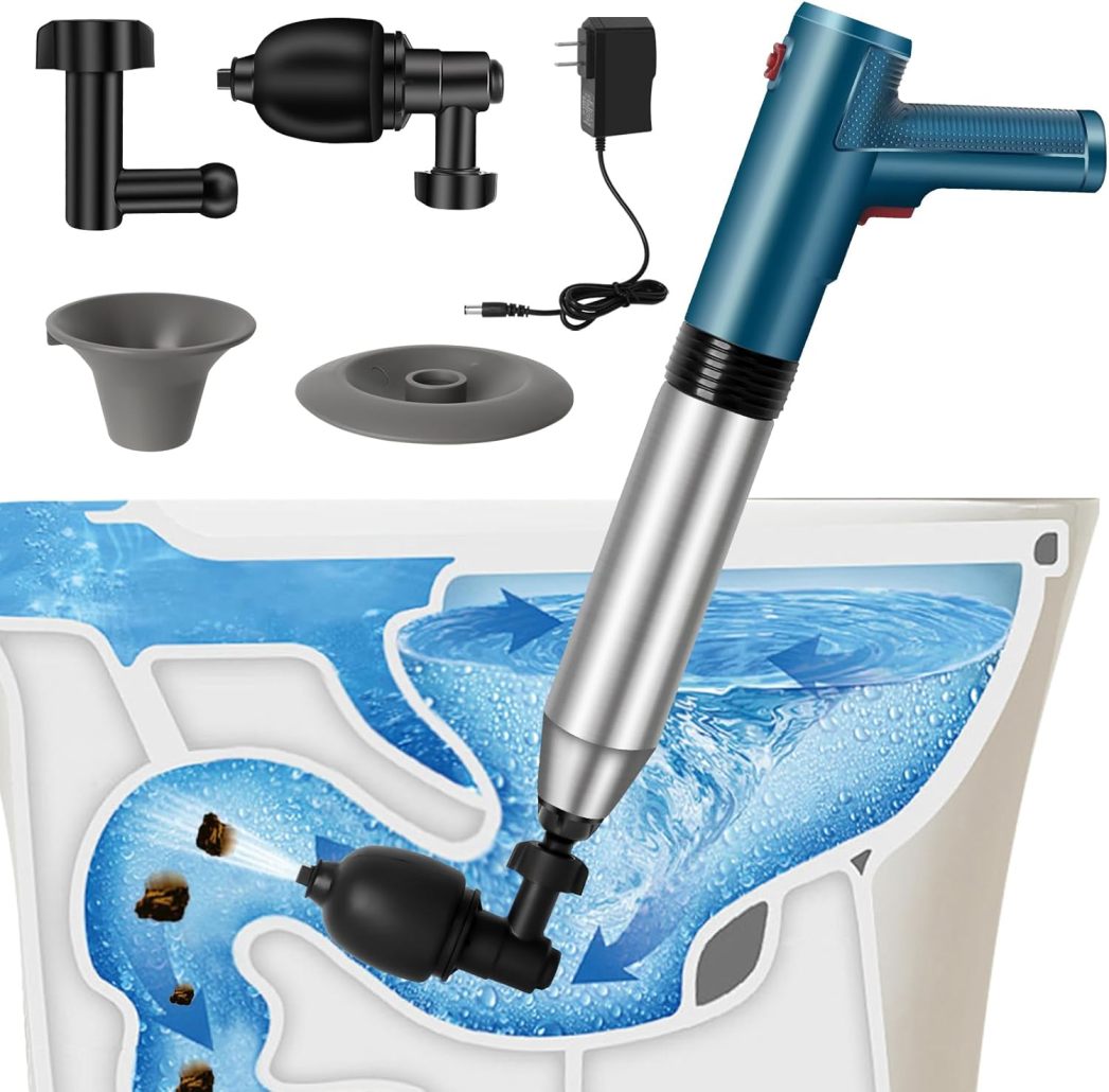 Electric Toilet Plunger,High Pressure Air Plunger, Heavy Duty Toilet ...