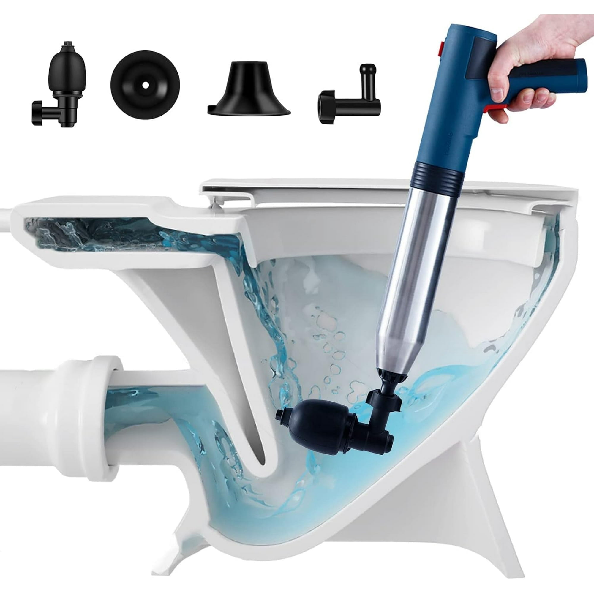 Electric Toilet Plunger High Pressure Plungers for Bathroom Bathtub ...