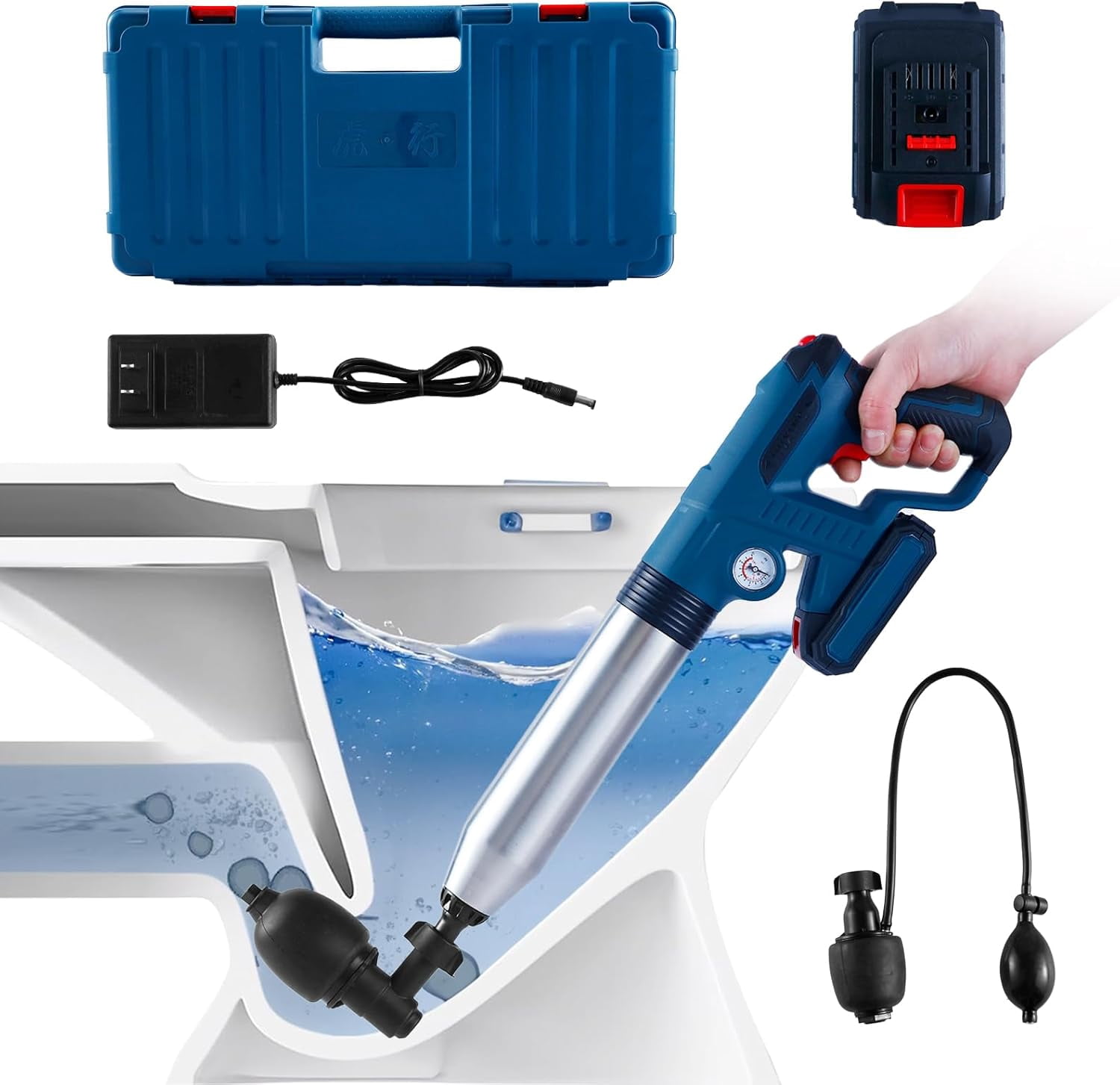 Electric Toilet Plunger,Toilet Clog Remover Heavy Duty Drain Clog ...