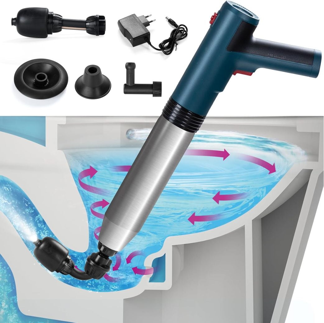 Electric Toilet Plunger - Toilet Plungers for Bathroom, Floor Drain ...