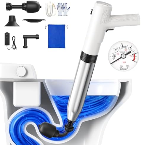 Electric Toilet Plungers for Bathroom,4 in 1 Toilet Unclogger,Auto ...