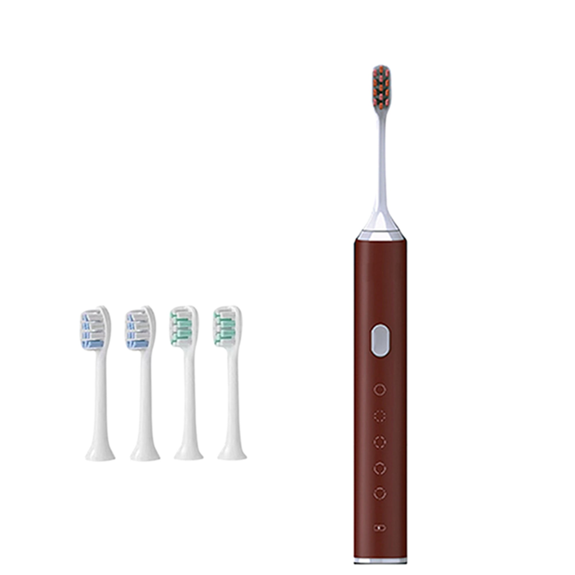 Electric Toothbrush 5 Modes 4 Brush Heads Waterproof Rechargeable ...