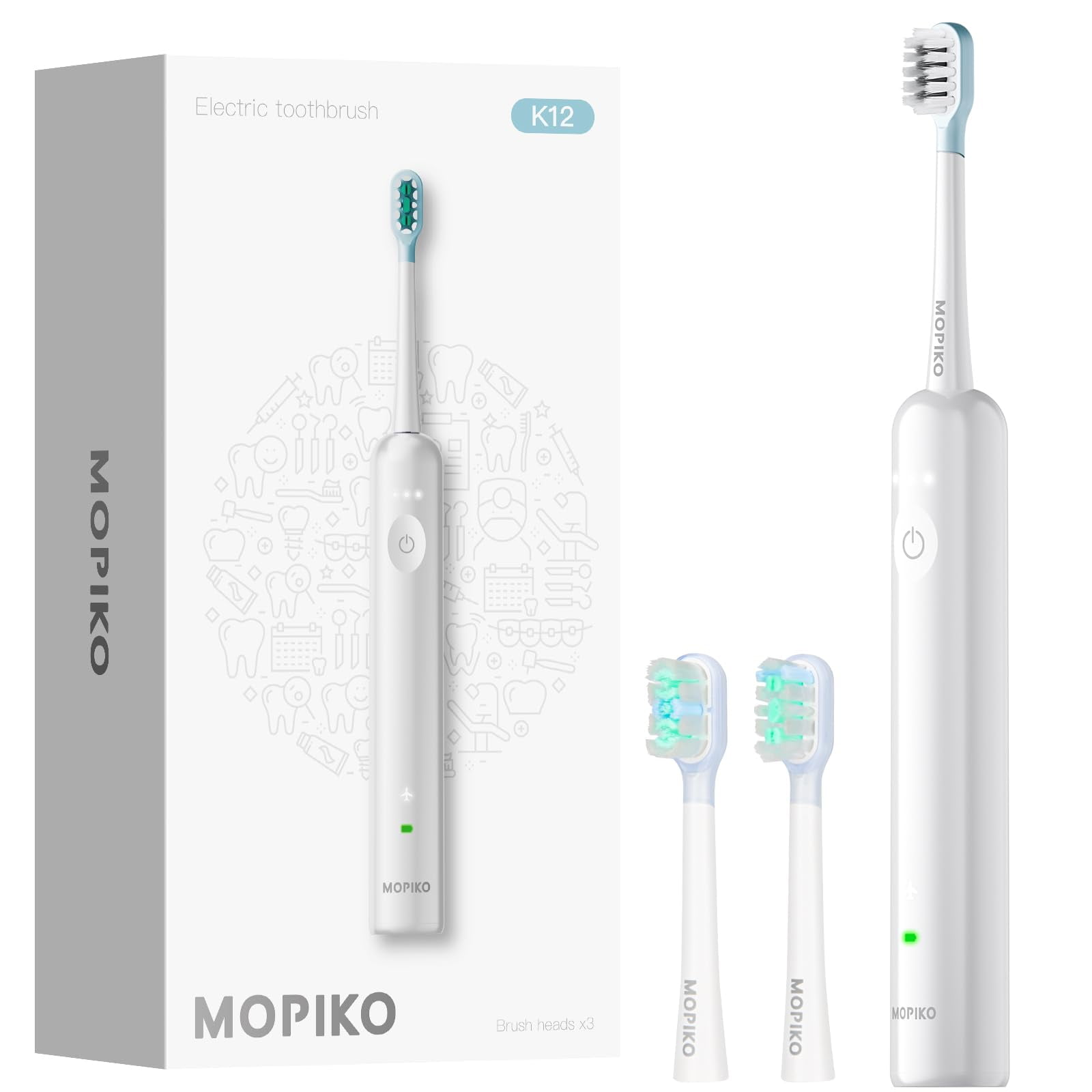 Electric Toothbrush for Adults and Kids - Touch Control Oscillating ...