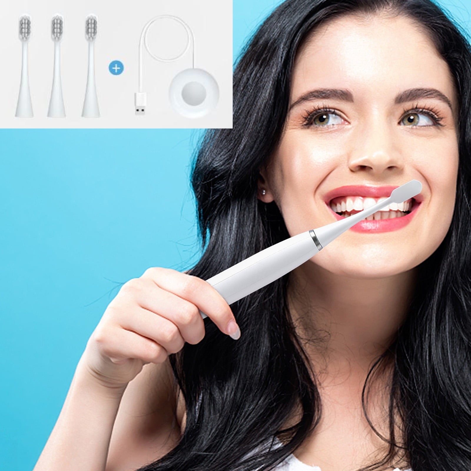 Electric Toothbrush, Electric Toothbrush with 4 Brush Heads, Smart 5 ...