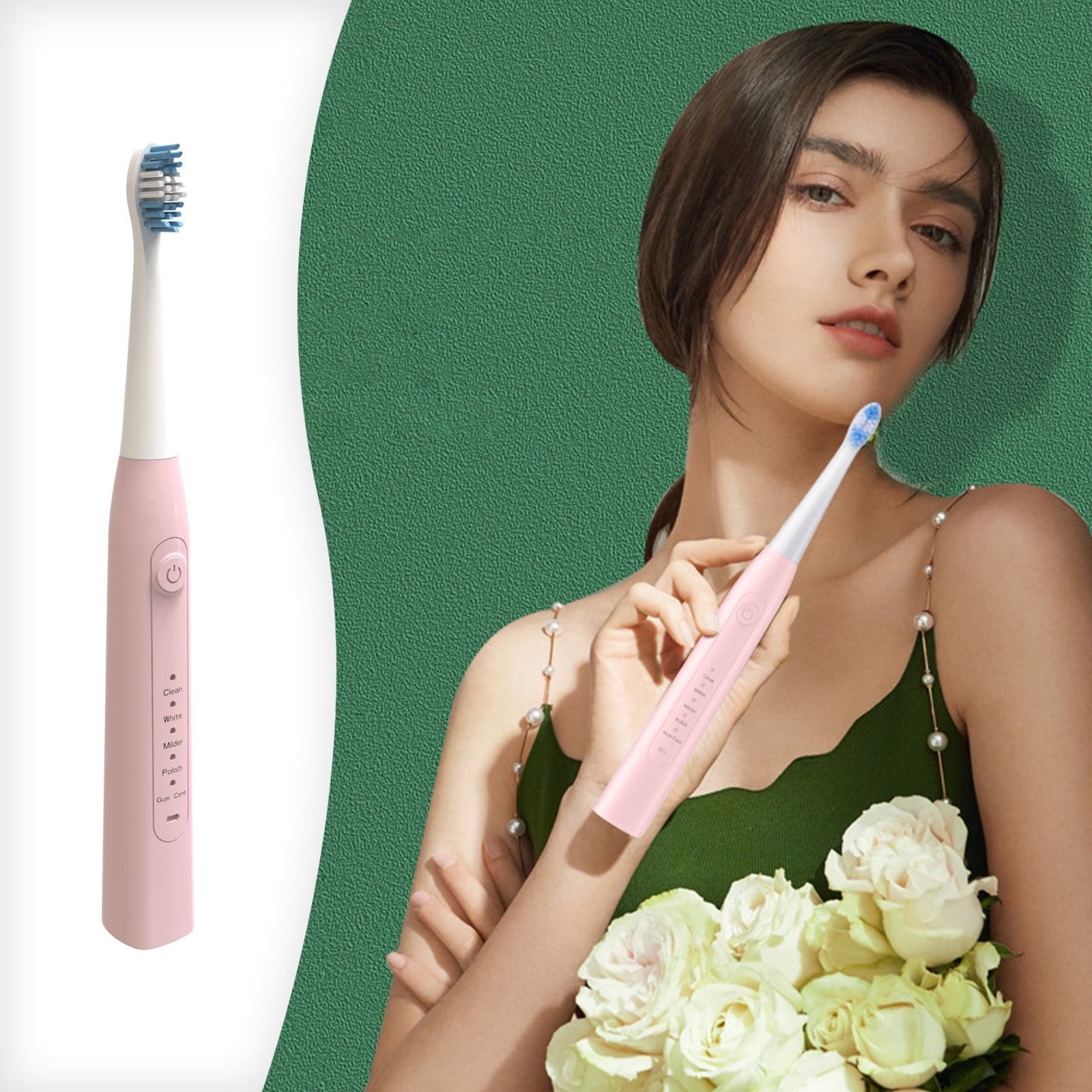 Electric Toothbrush,Electric Toothbrush, Smart SonicS Soft Bristles ...