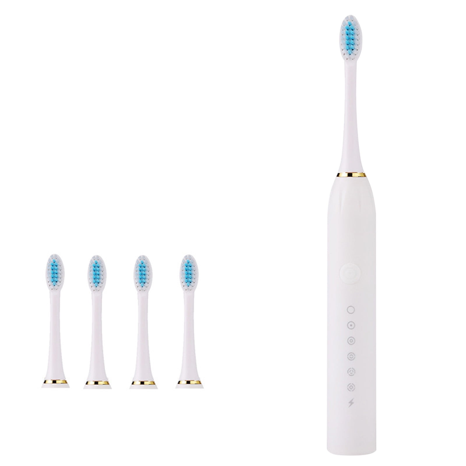 Electric Toothbrush, Electric Toothbrush with 4 Brush Heads, Smart 6 ...