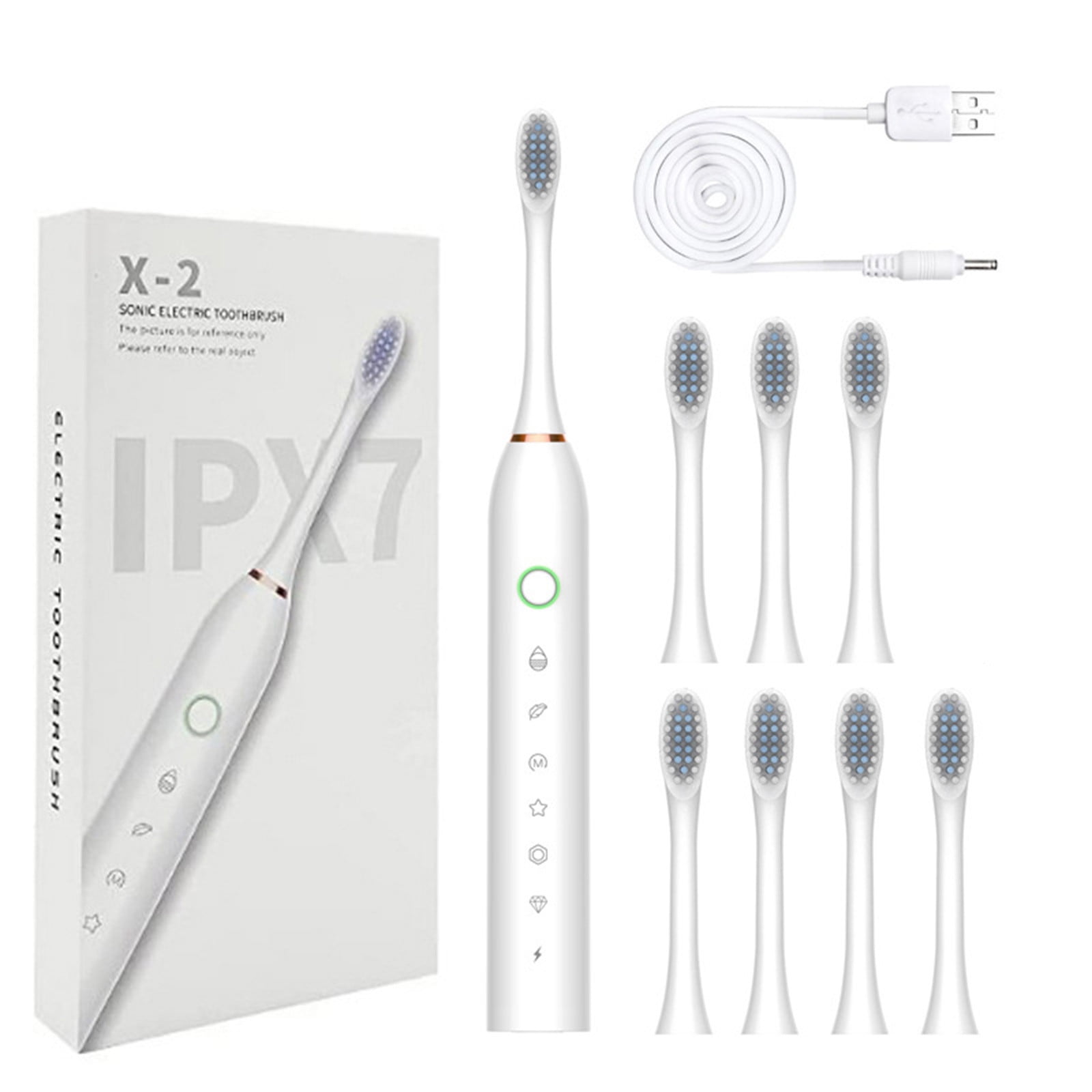 Electric Toothbrush With Timers, Electric Toothbrush With 8 Brush Heads ...