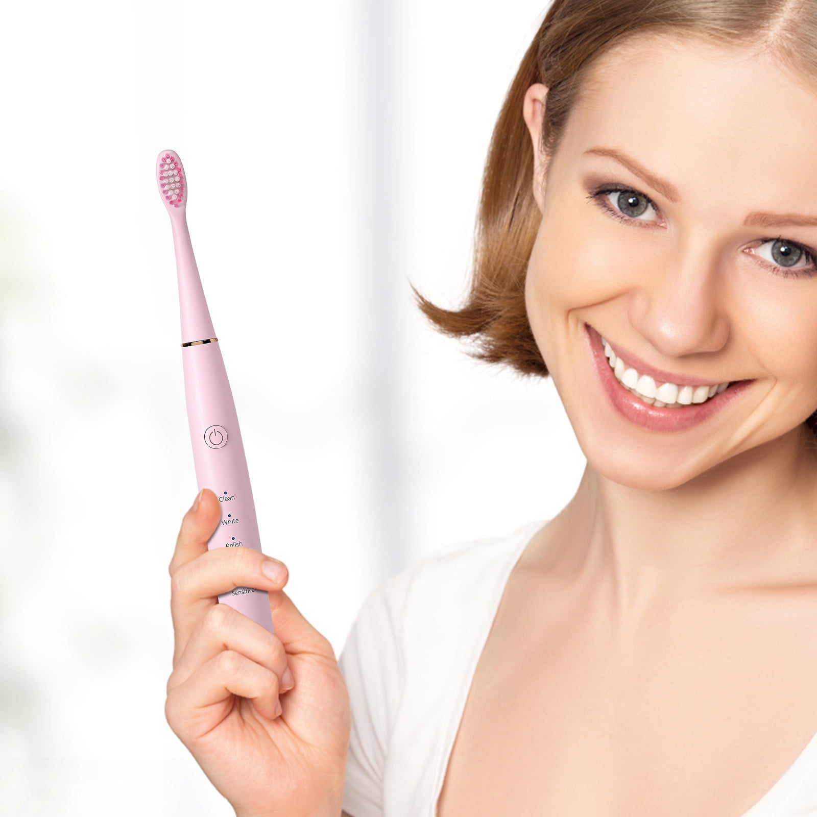 Electric Toothbrush, Electric Toothbrush with 2 Brush Heads, Smart 5 ...