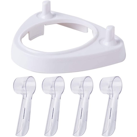 Electric Toothbrush Heads Holder Charger Holders and 4 Toothbrush Heads ...