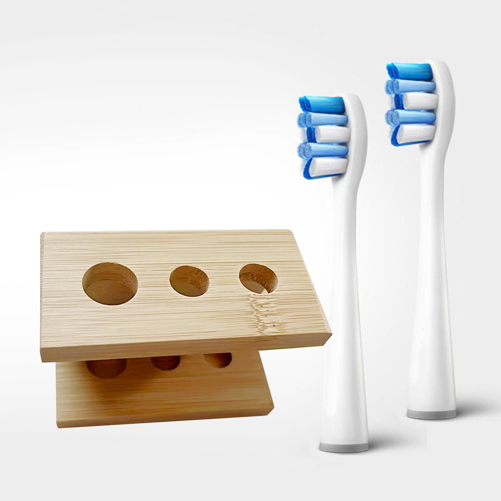 Electric Toothbrush Heads Holder Counter Organizer Rack Wood ...