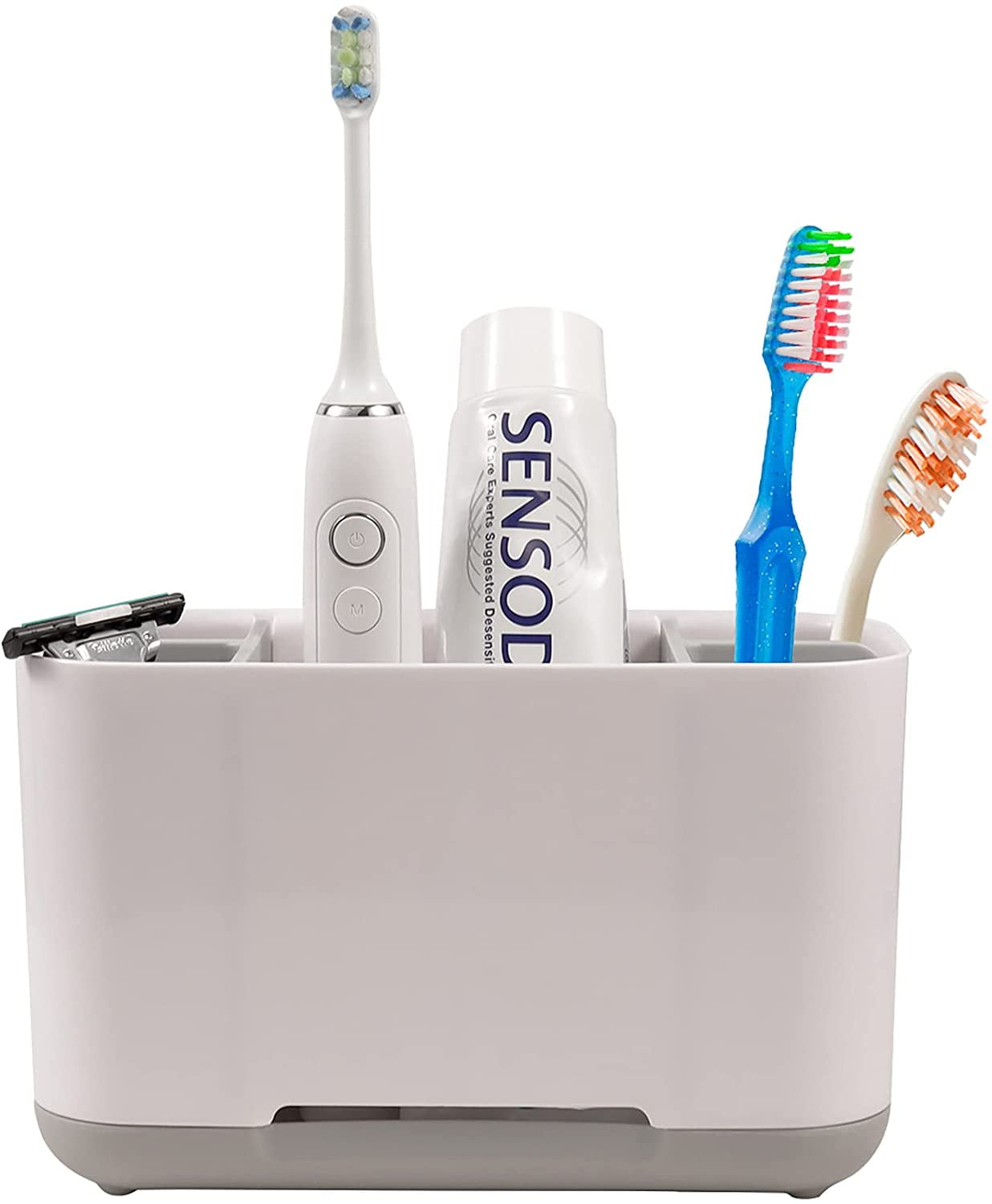Electric Toothbrush Holder for Bathroom, Toothbrush, and Toothpaste ...