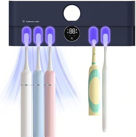 Electric Toothbrush Holder and Cleaner Auto Cleaning and Drying ...