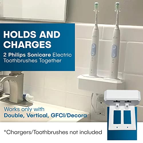 Electric Toothbrush Holder, Wall Mount, Compatible with Sonicare Holds ...