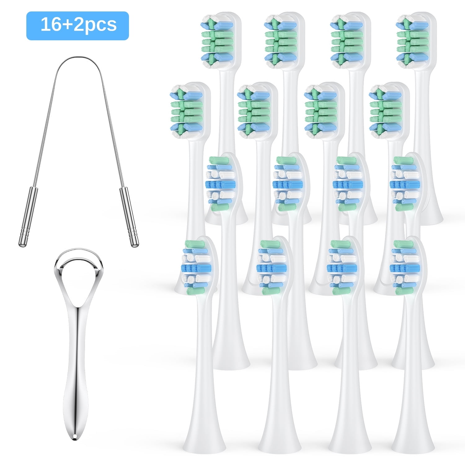 Electric Toothbrush Replacement Heads Compatible with All Click-on ...