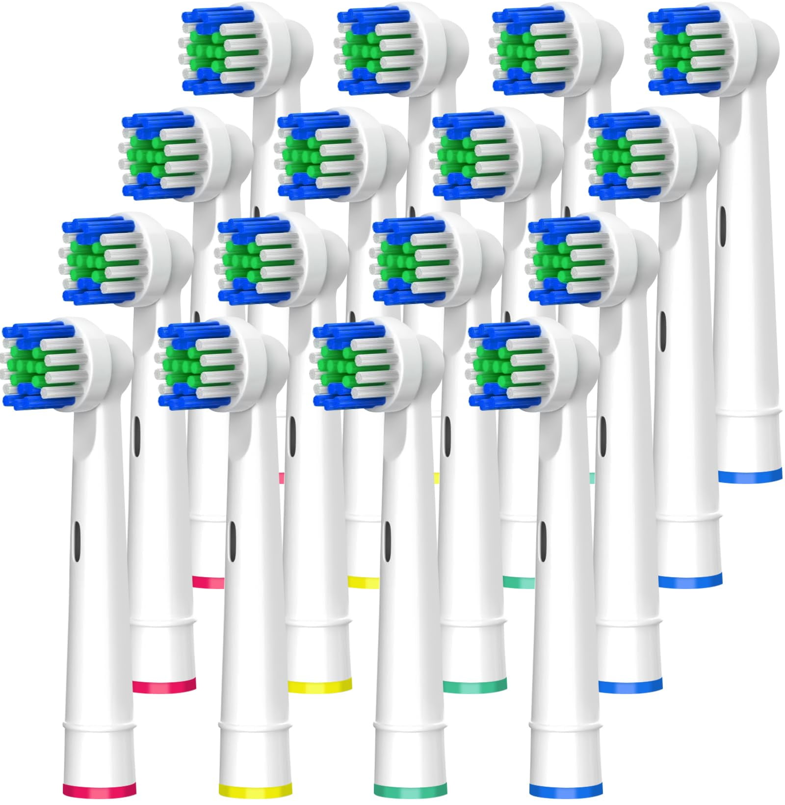 Electric Toothbrush Replacement Heads YPF5 16 Pack/Compatible Oral B ...