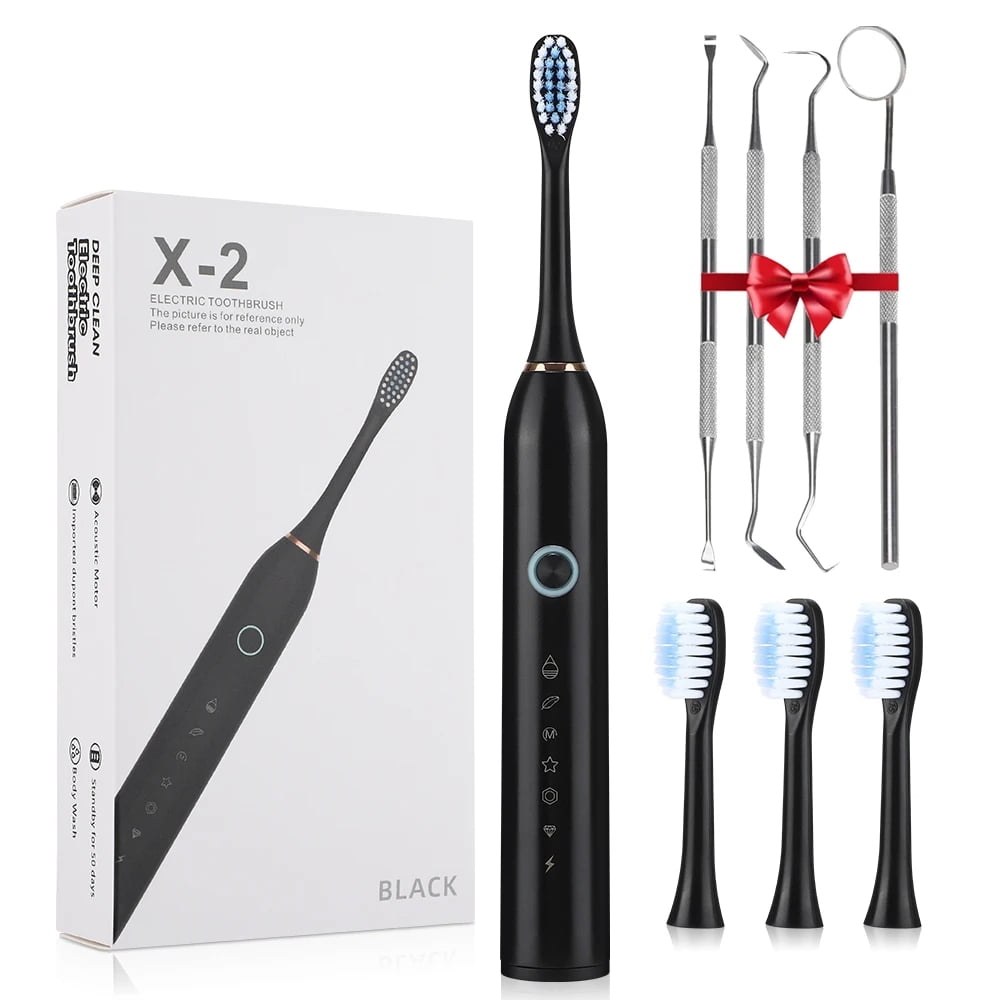 Electric Toothbrush Sonic Vibration Teeth Brush Waterproof Dental Tooth ...