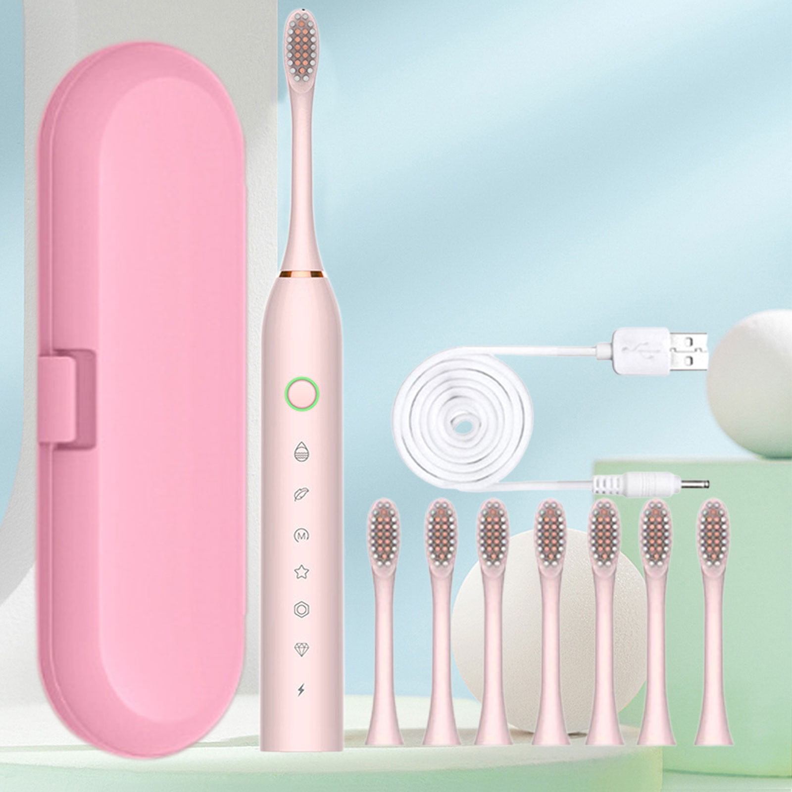Electric Toothbrush for Adults - Ultrasonic Electric Toothbrushes with ...