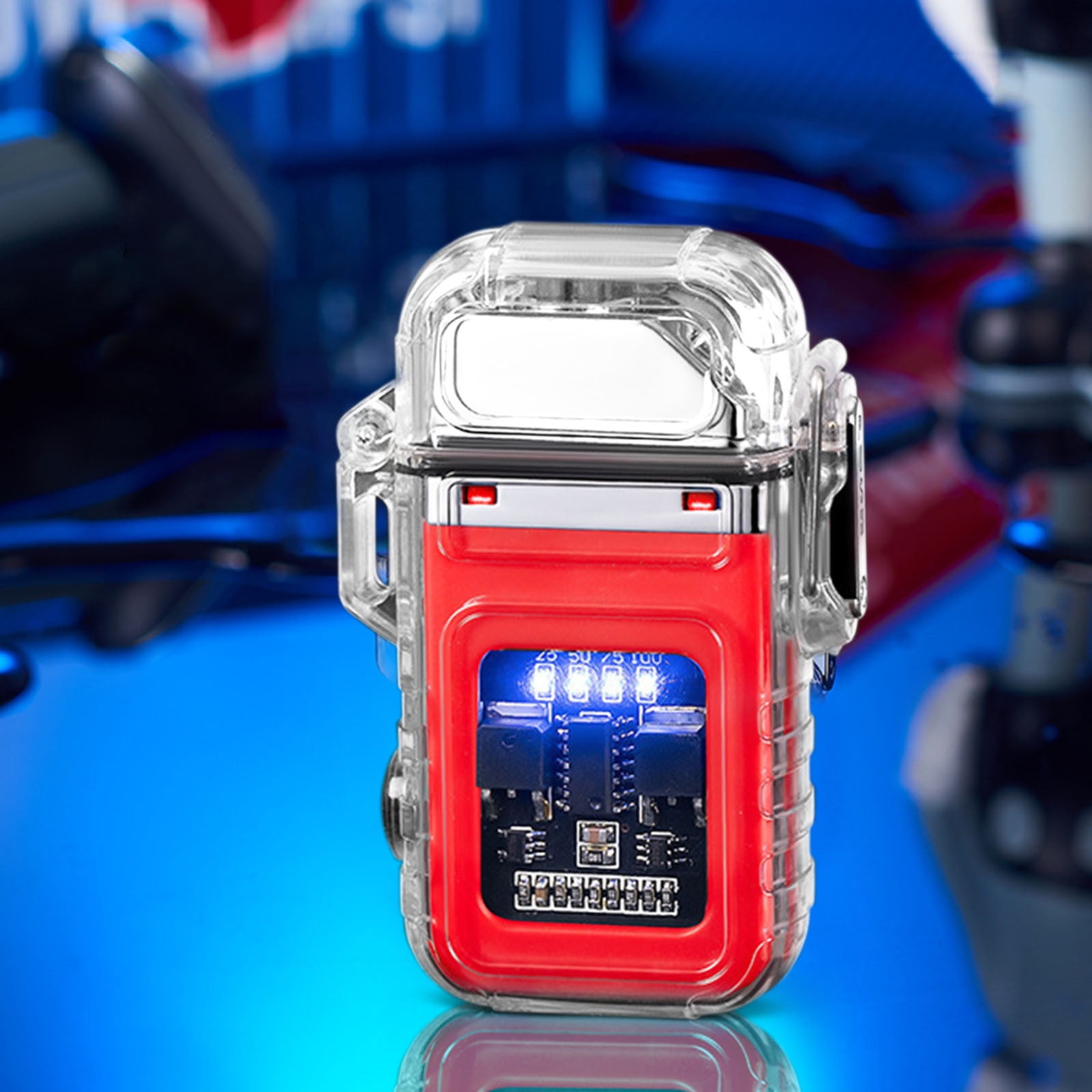 Electric Torch Arc Lighter with Flashlight Transparent Waterproof ...