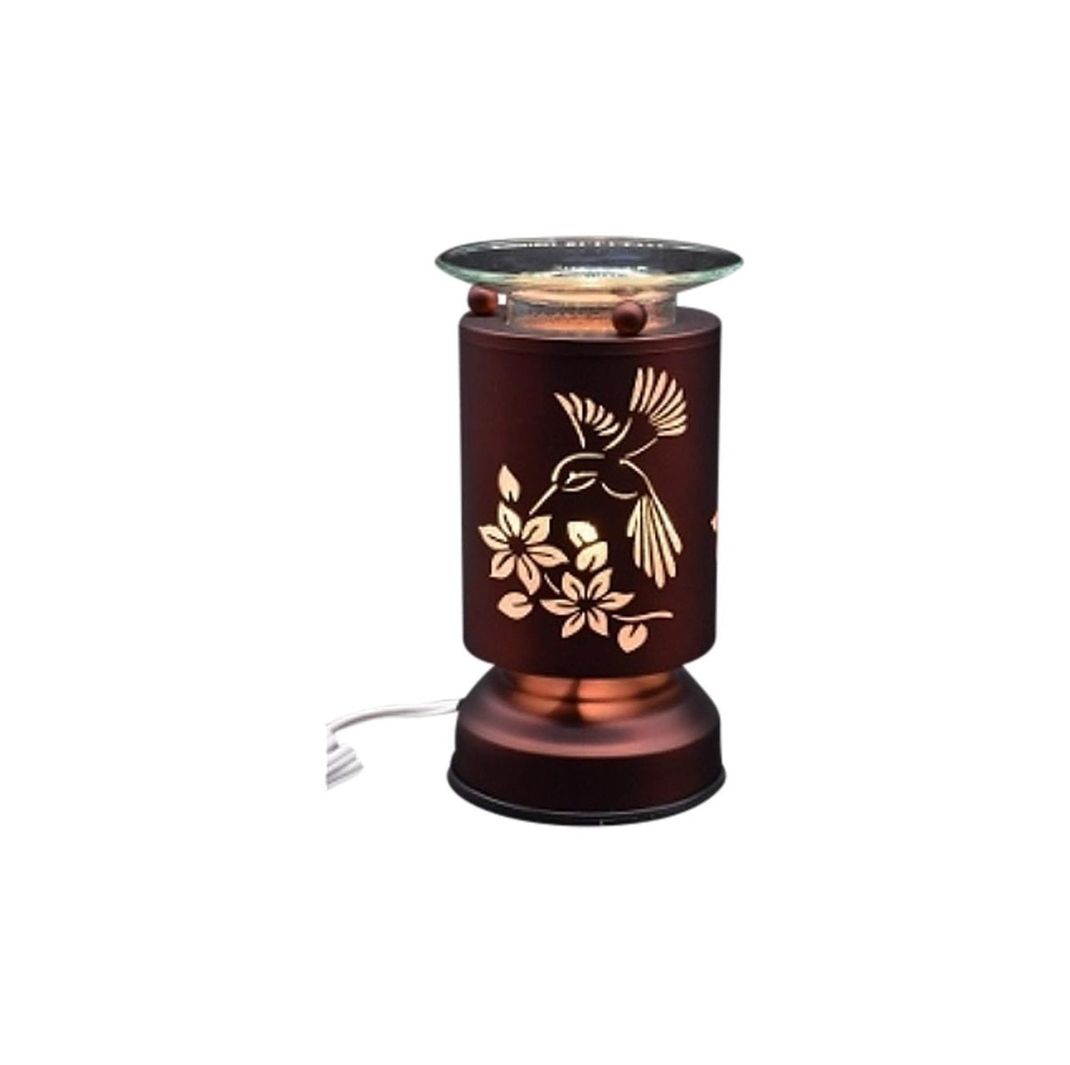Electric Touch Control Tart Burner Oil Lamp Warmer Hummingbird Design ...