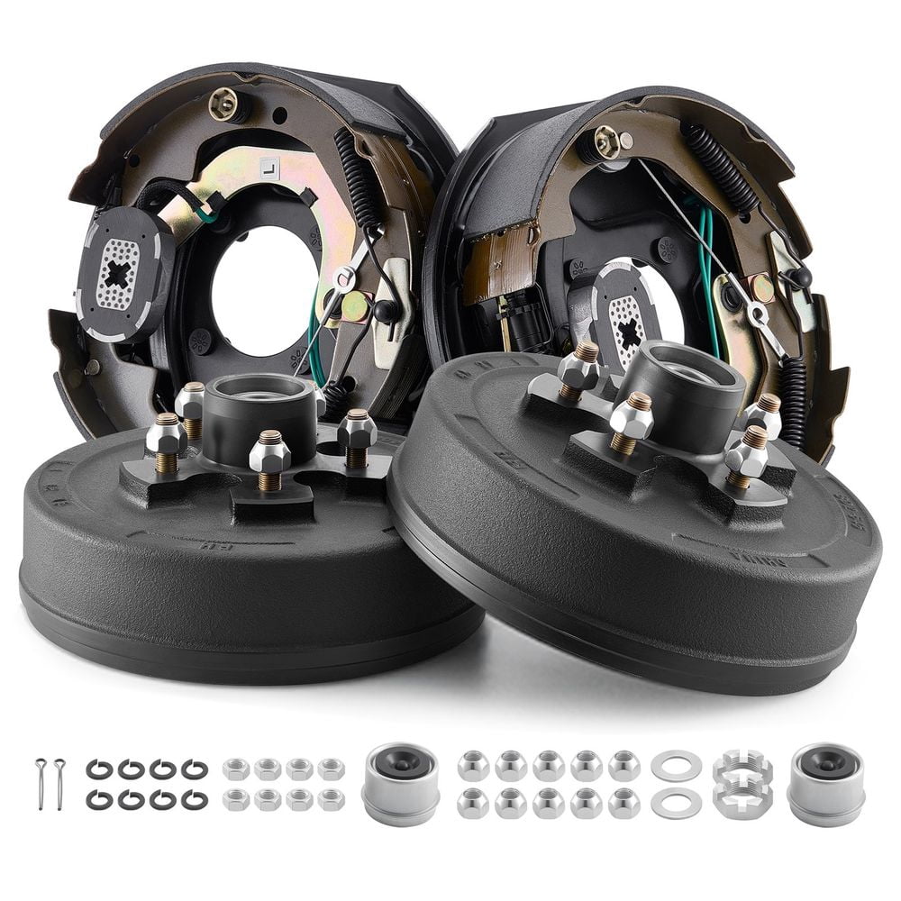 Electric Trailer Brake Assembly, 10 x 2-1/4 Inch, 1 Pair Self-Adjusting ...