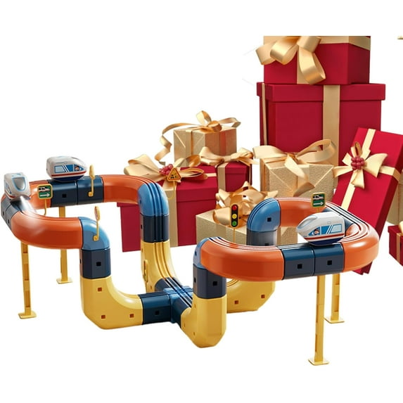 Electric Train Set - Flexible STEM Learning Games, 3D Racing Track with ...
