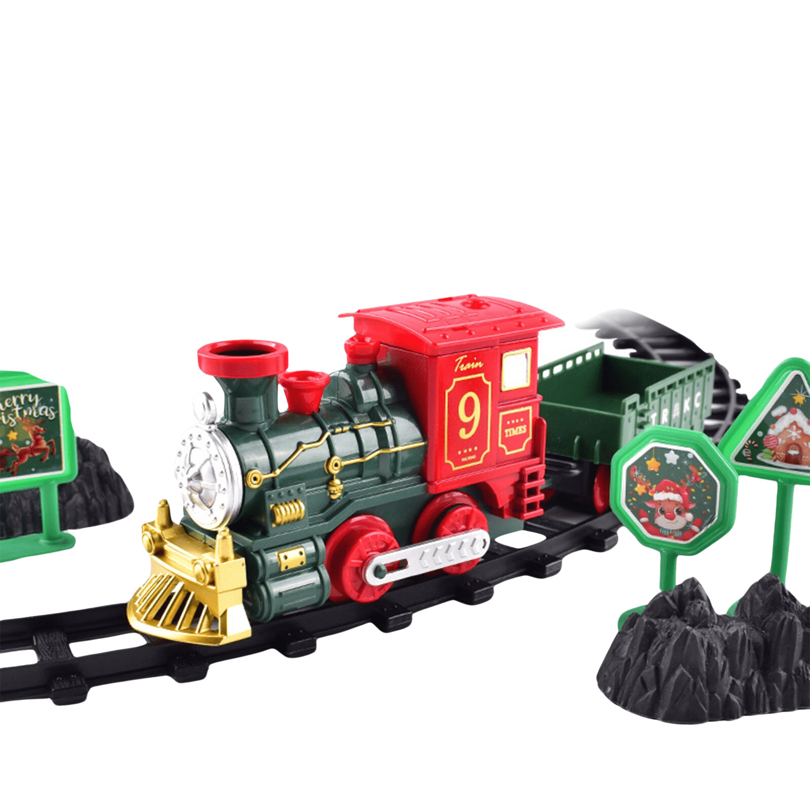 Electric Train Set for Kids, Battery-Powered Train Toys Include ...