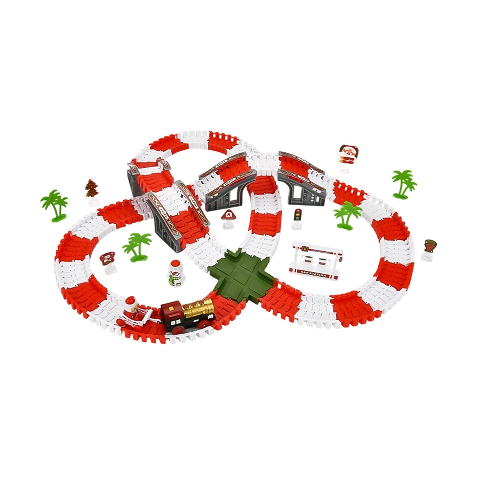 Electric Train Set Mini Track Car Road Race Spacious ABS Plastic for ...