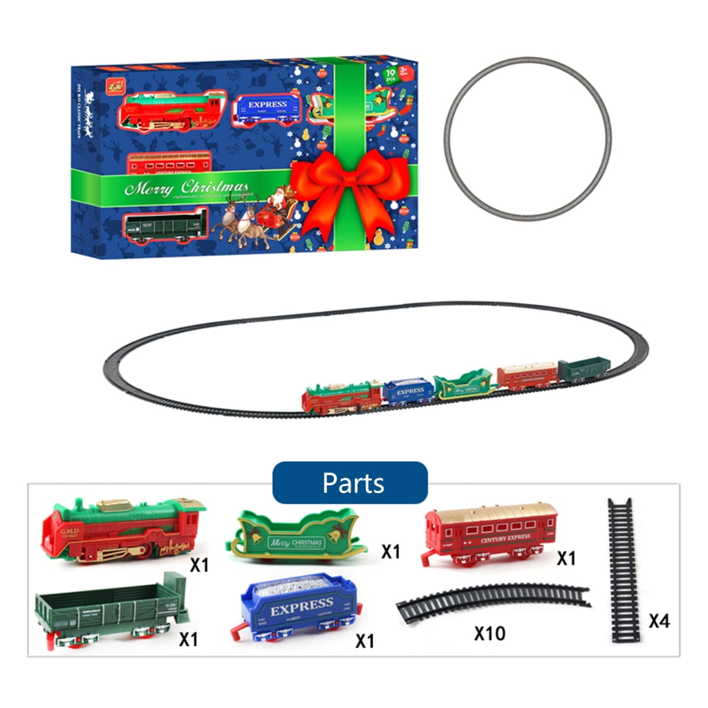 Electric Train Toy Set for Boys Girls with Lights Railway Kits ...