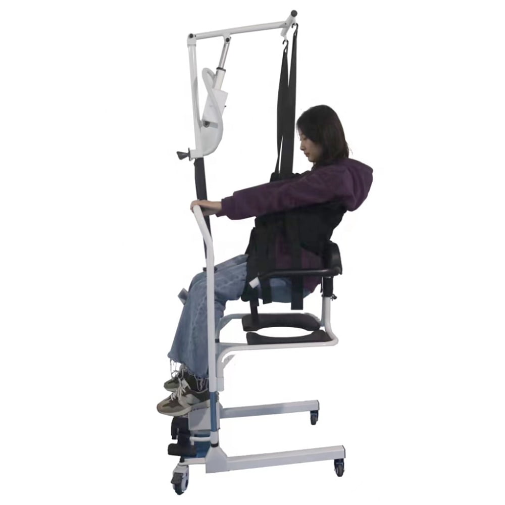 Electric Transfer Chair Patient Lift (4 in 1) for Home 180° Split Seat ...
