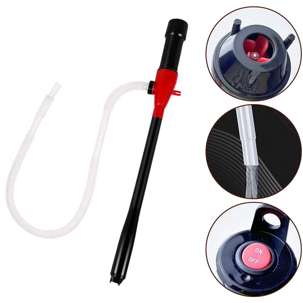Electric Transfer Siphon Pump Battery Powered For Gasoline Oil Water ...